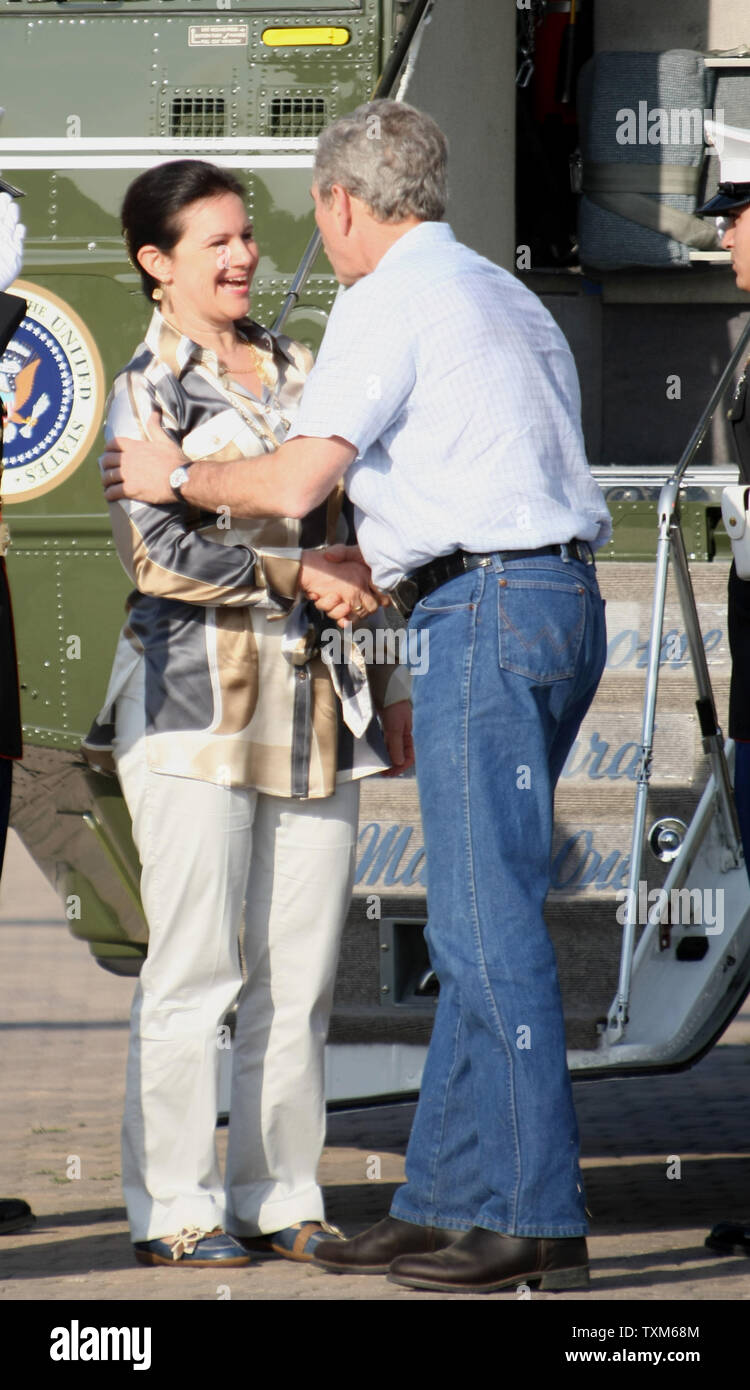 Anne mette rasmussen and anders fogh rasmussen hi-res stock photography ...