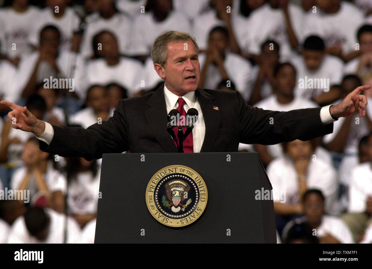 President George W. Bush used a stop at the Oak Cliff Bible Fellowship ...