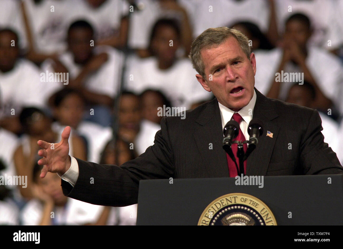 President George W. Bush used a stop at the Oak Cliff Bible Fellowship ...