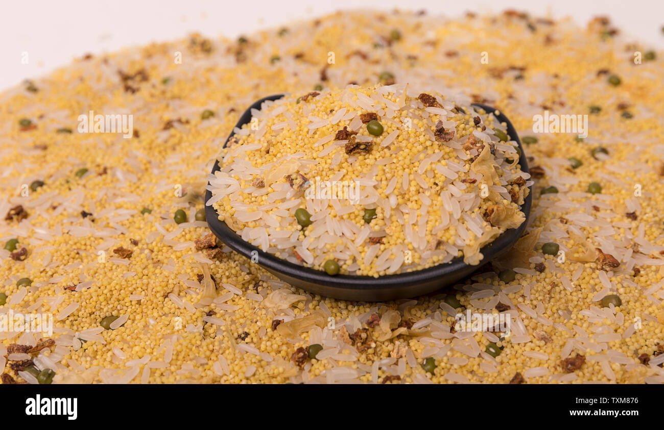 The millet on the table Stock Photo - Alamy