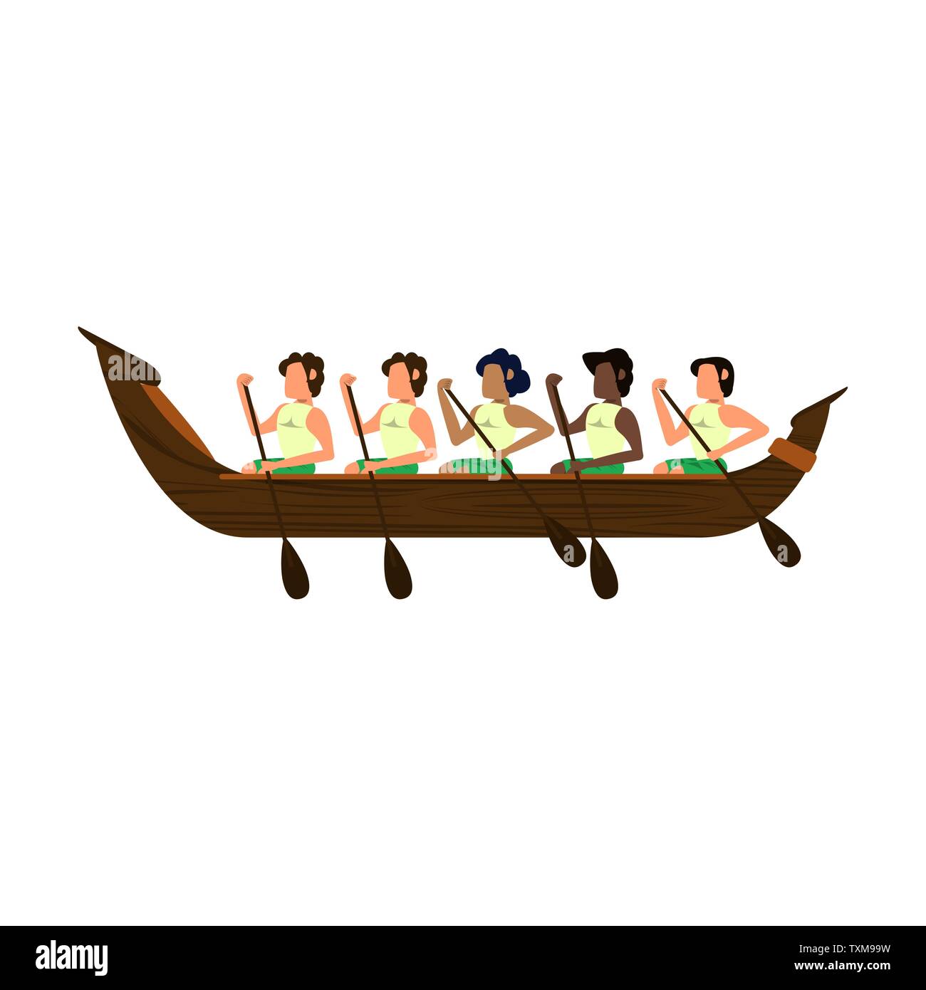 rafting in barge icon cartoon Stock Vector Image & Art - Alamy