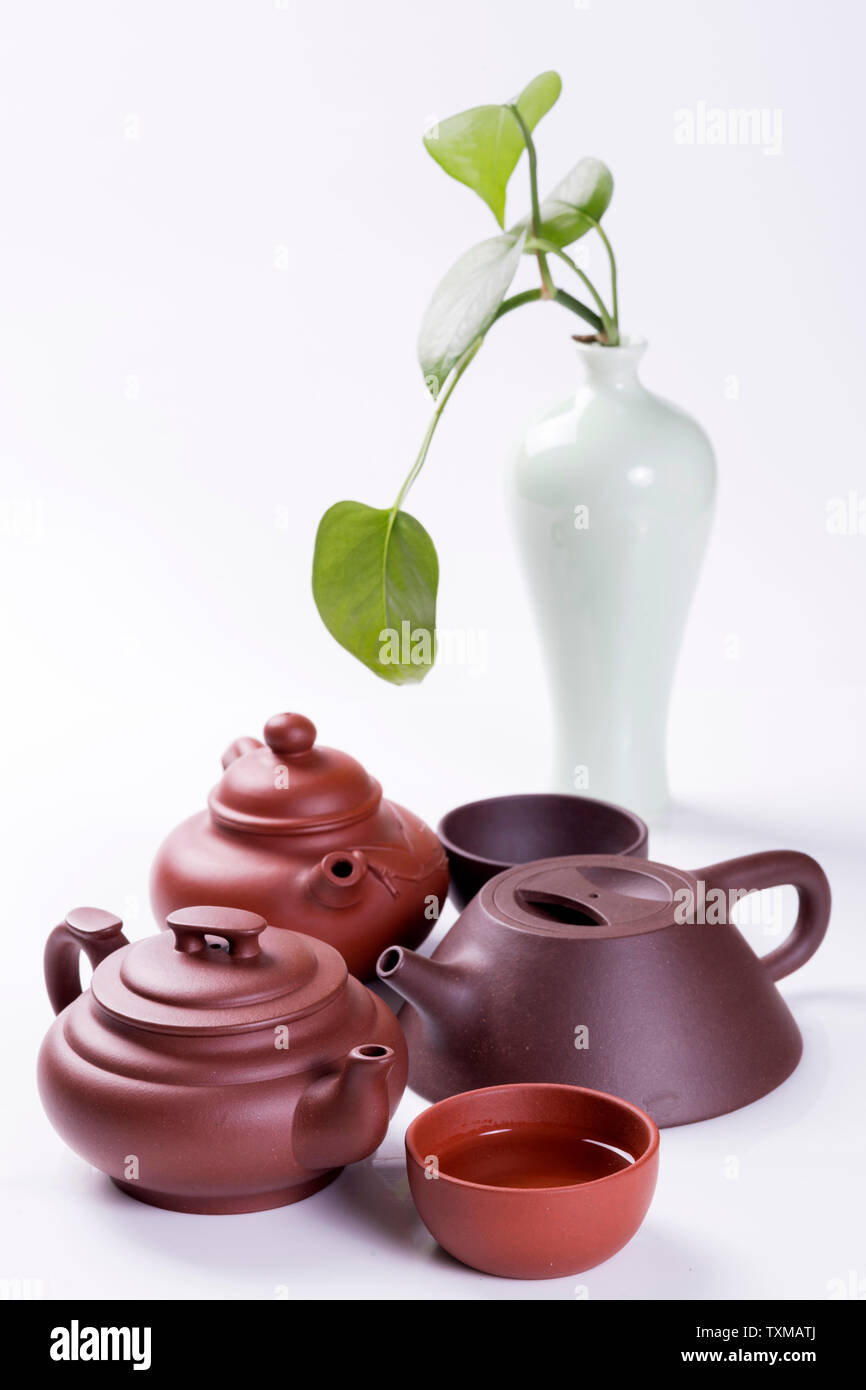 purple sand tea set Stock Photo - Alamy