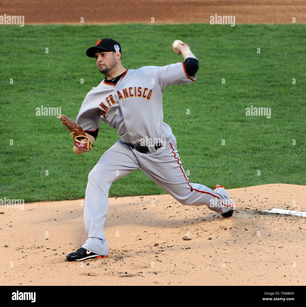 San Francisco Giants' pitcher Jonathan Sanchez pitches against the ...