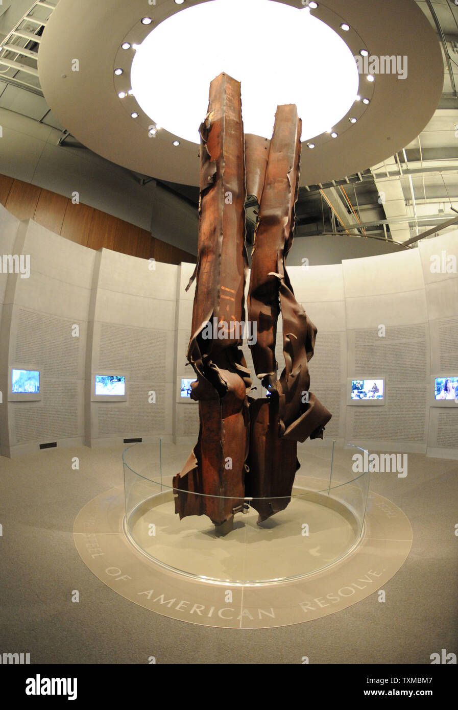 An exhibit on the terrorist attacks of September 11, 2001 features a ...