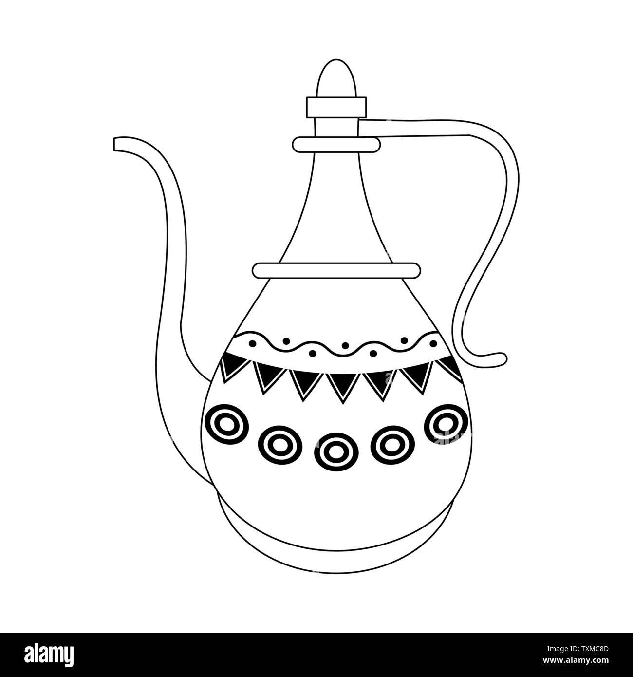 Surahi Clipart Black And White Heart