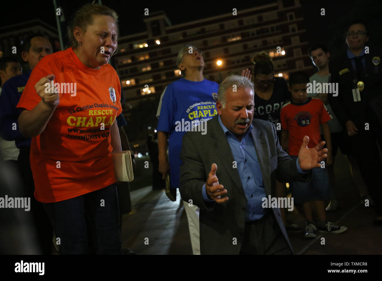 Marita Lopez and Pastor Oziel Martinez with the U.S. Christian Chaplain ...