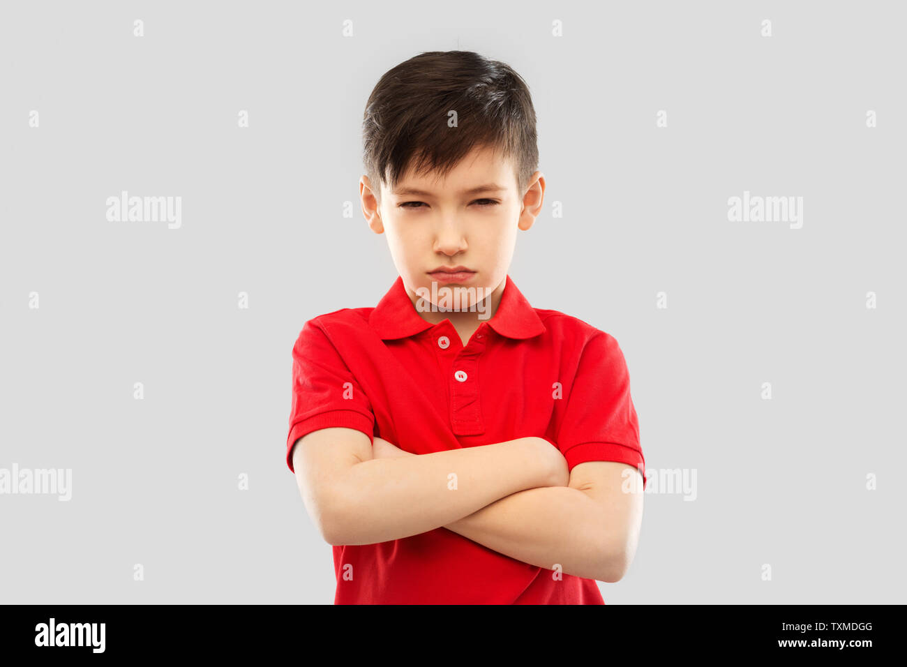 Pouting kid hi-res stock photography and images - Alamy