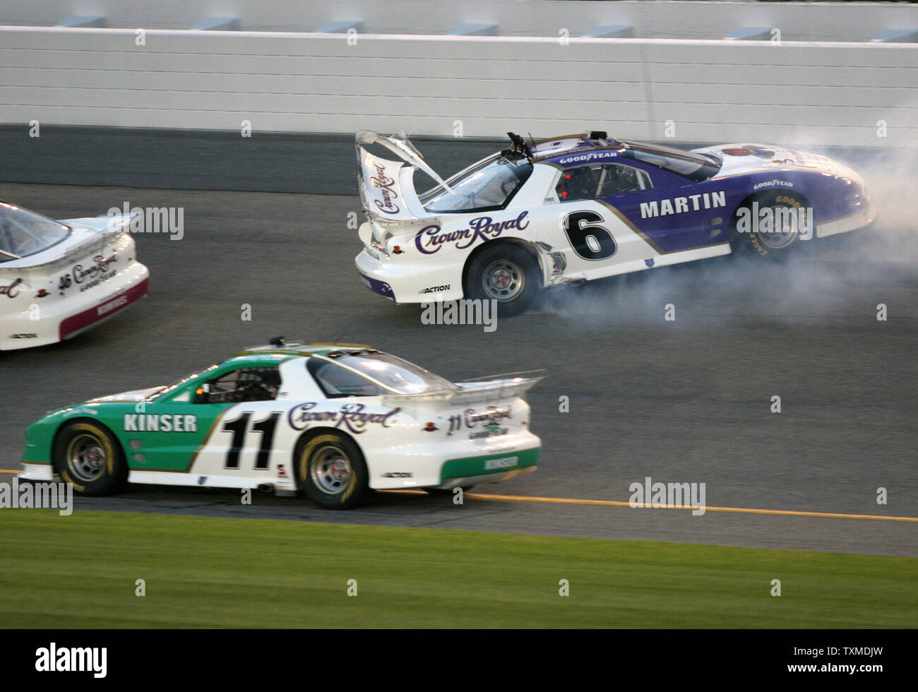 Mark Martin has his race shorted by a wreck in the season opening IROC ...