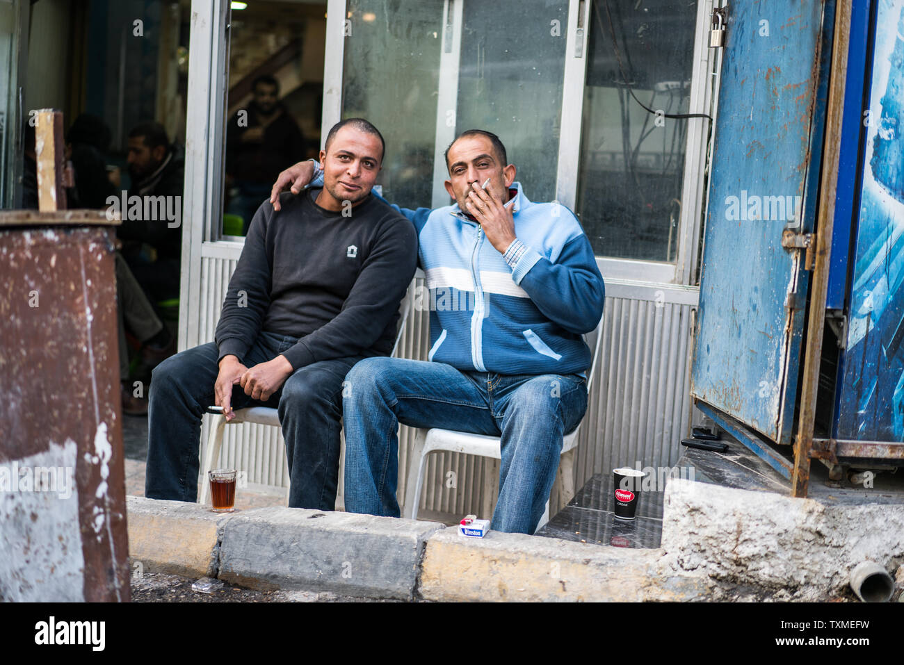 Local people,in the street of the Amman, Jordan Stock Photo - Alamy