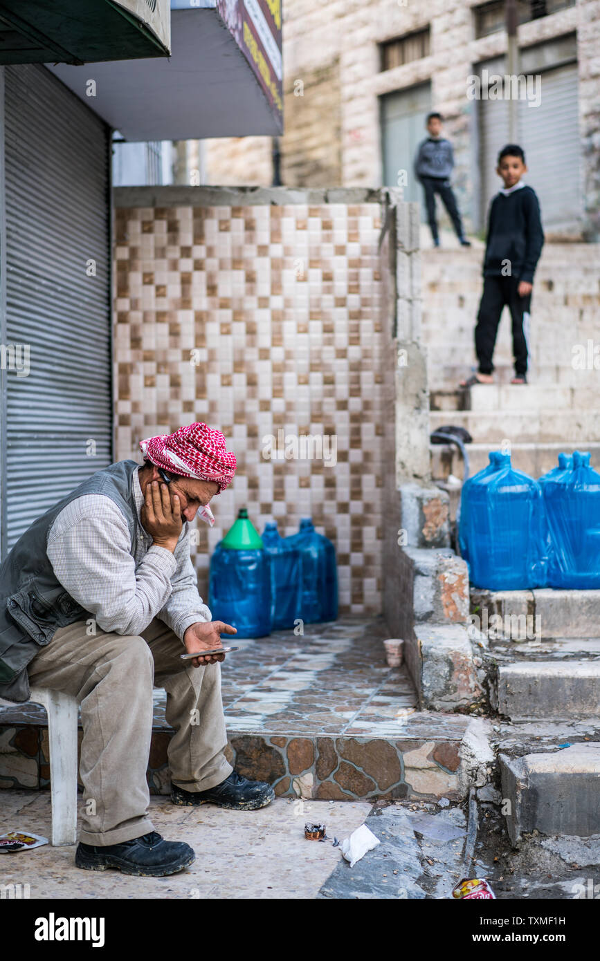 Local people,in the street of the Amman, Jordan Stock Photo - Alamy