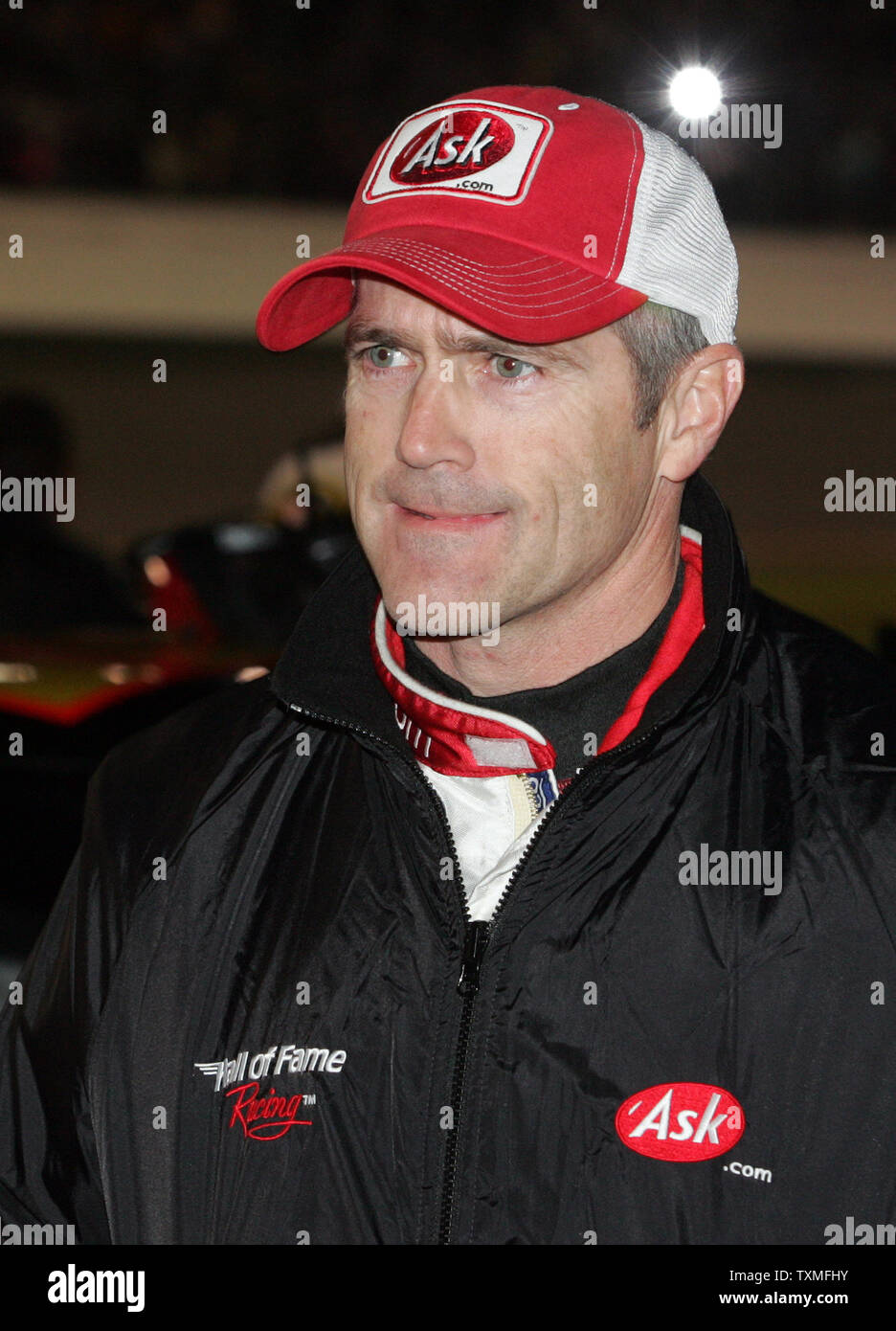 NASCAR Sprint Cup driver Bobby Labonte waits on pit road for the start ...