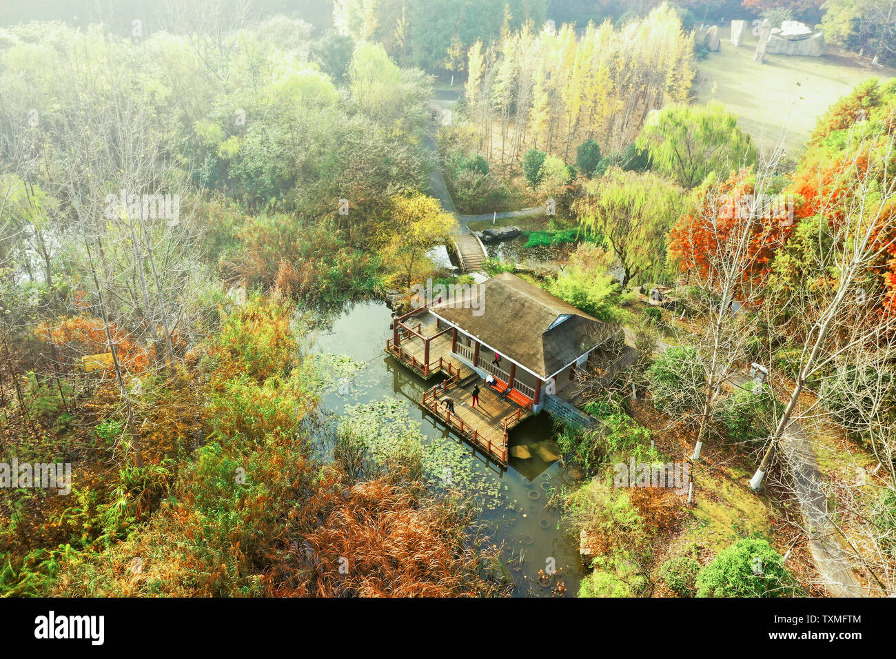 Autumn color of Nanjing Yuhuatai Scenic Area Stock Photo - Alamy