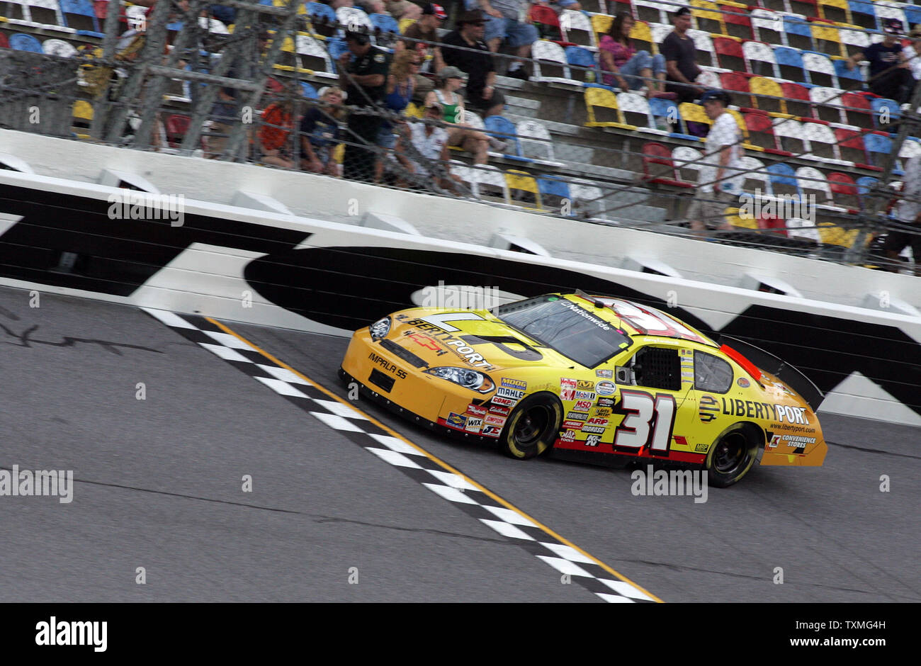 Kerry Earnhardt drives through the tri-oval qualifying 8th for the ...