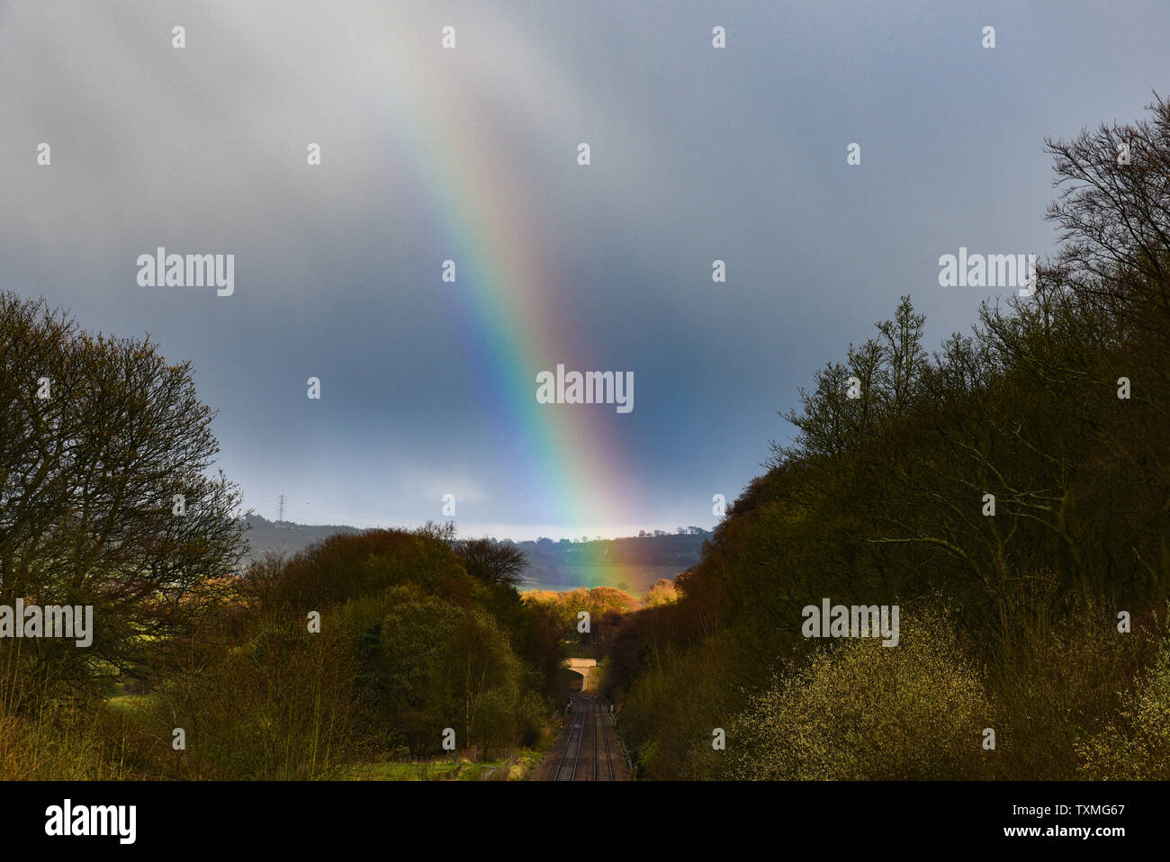 Sunshine with rainbow hi-res stock photography and images - Alamy