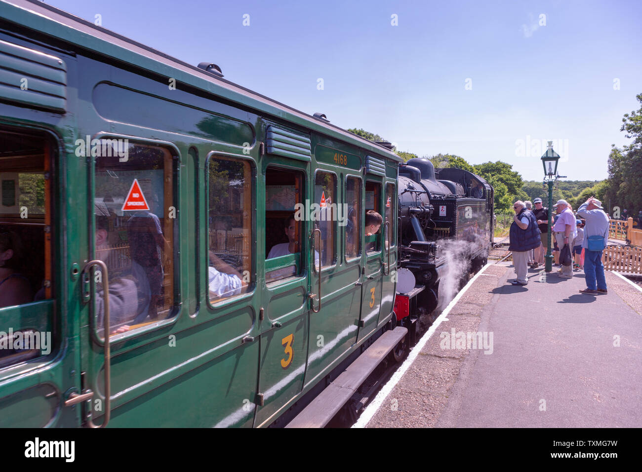 Isle of Wight Steam Railway Stock Photo - Alamy