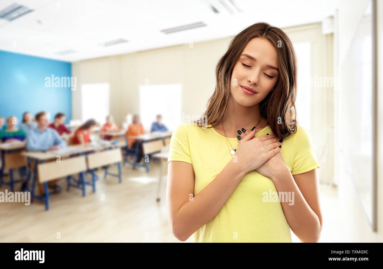 School delighted student hi-res stock photography and images - Alamy