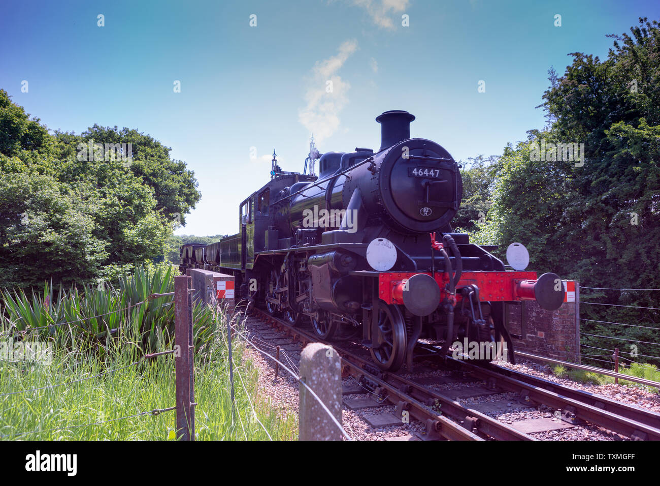Isle of Wight Steam Railway Stock Photo - Alamy