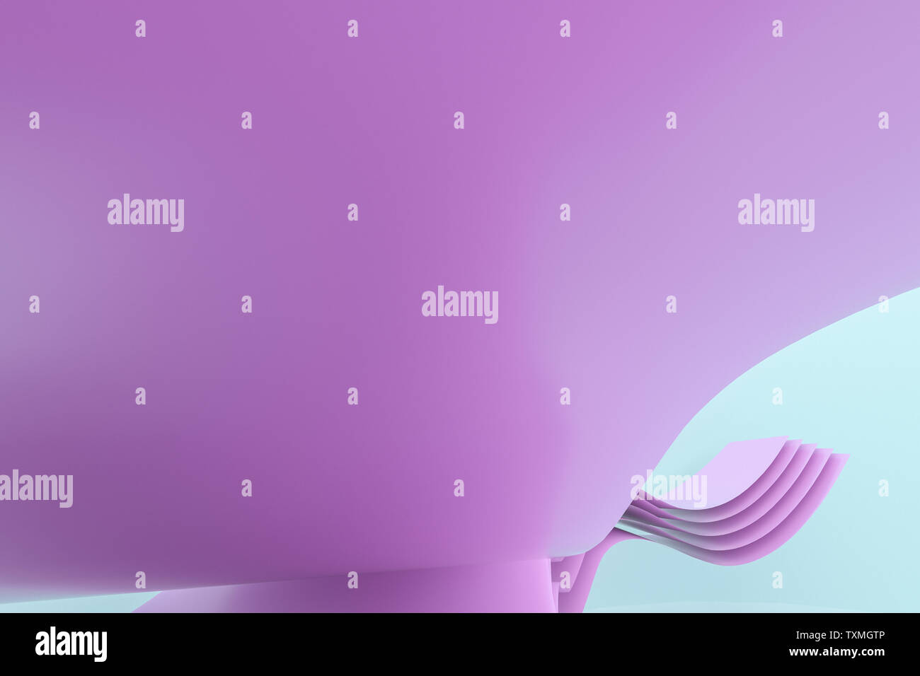 Three-dimensional rendering, pink gradient curved background Stock ...