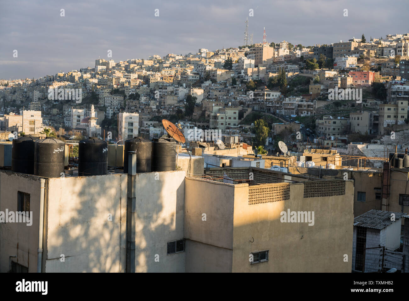 Aerial view of the Amman, Jordan Stock Photo - Alamy