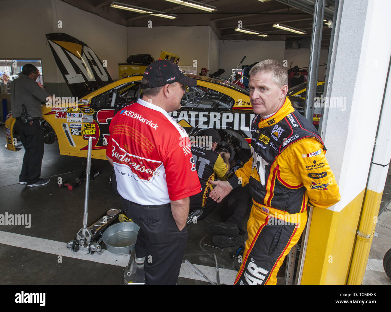 NASCAR driver Jeff Burton during practice for the NASCAR Sprint Cup ...