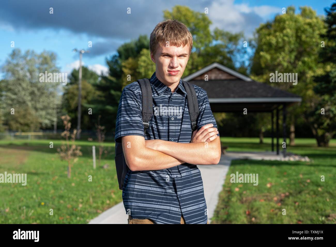 Teen angry bully hi-res stock photography and images - Alamy