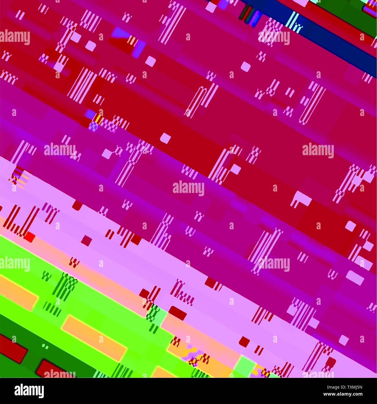 Glitch Color Texture Stock Vector Image & Art - Alamy