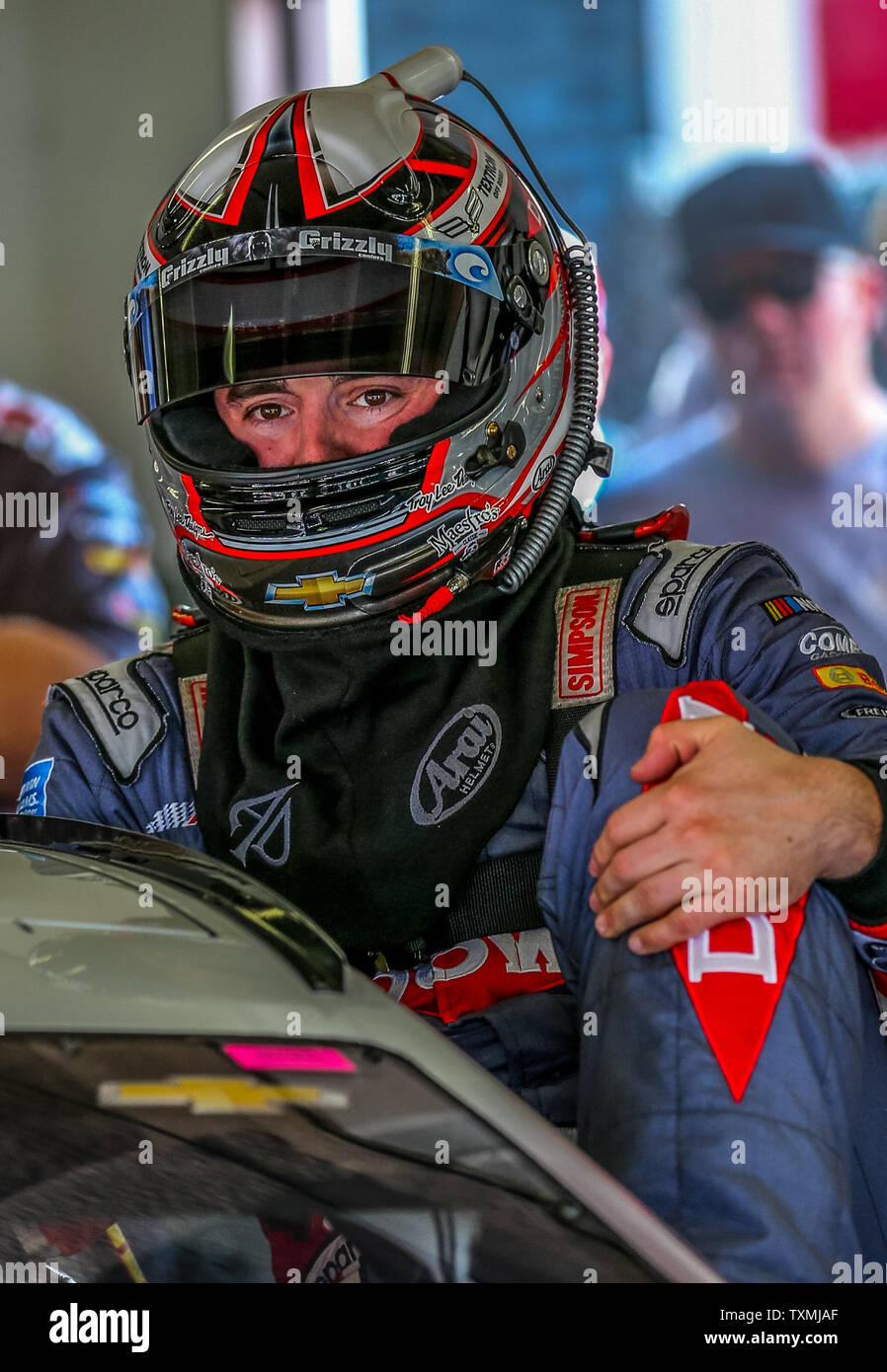 Austin Dillon climbs into his racer for Daytona 500 practice on ...