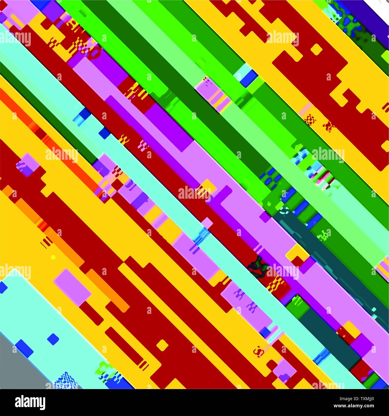 Glitch Color Texture Stock Vector Image & Art - Alamy