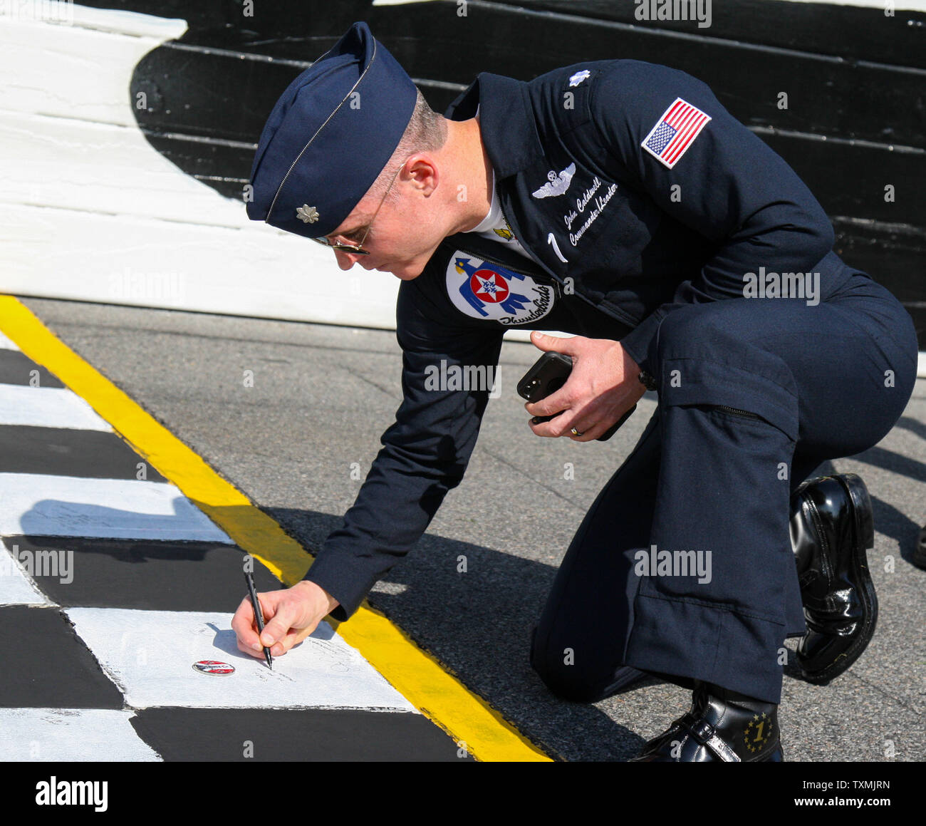 Lt. Col. John Caldwell, Commander of the USAF Thunderbirds, writes a ...