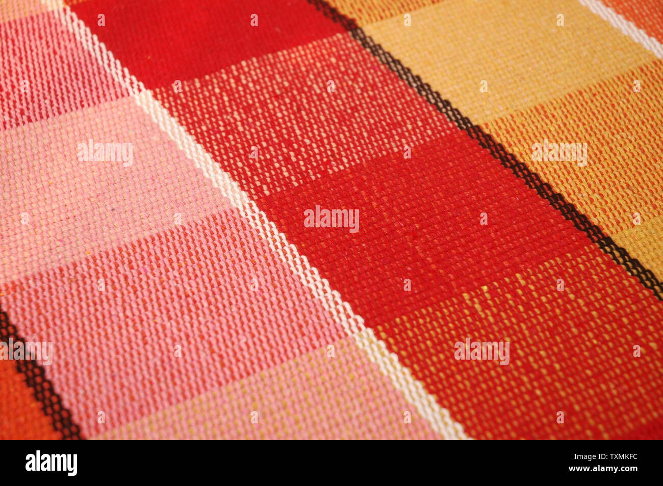 Closeup of plaid carpet patterns Stock Photo - Alamy