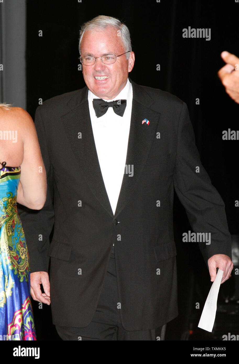 American Ambassador to France Craig Roberts Stapleton arrives on stage ...