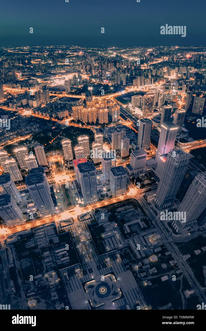 Aerial Photography Wuhan Center Stock Photo - Alamy