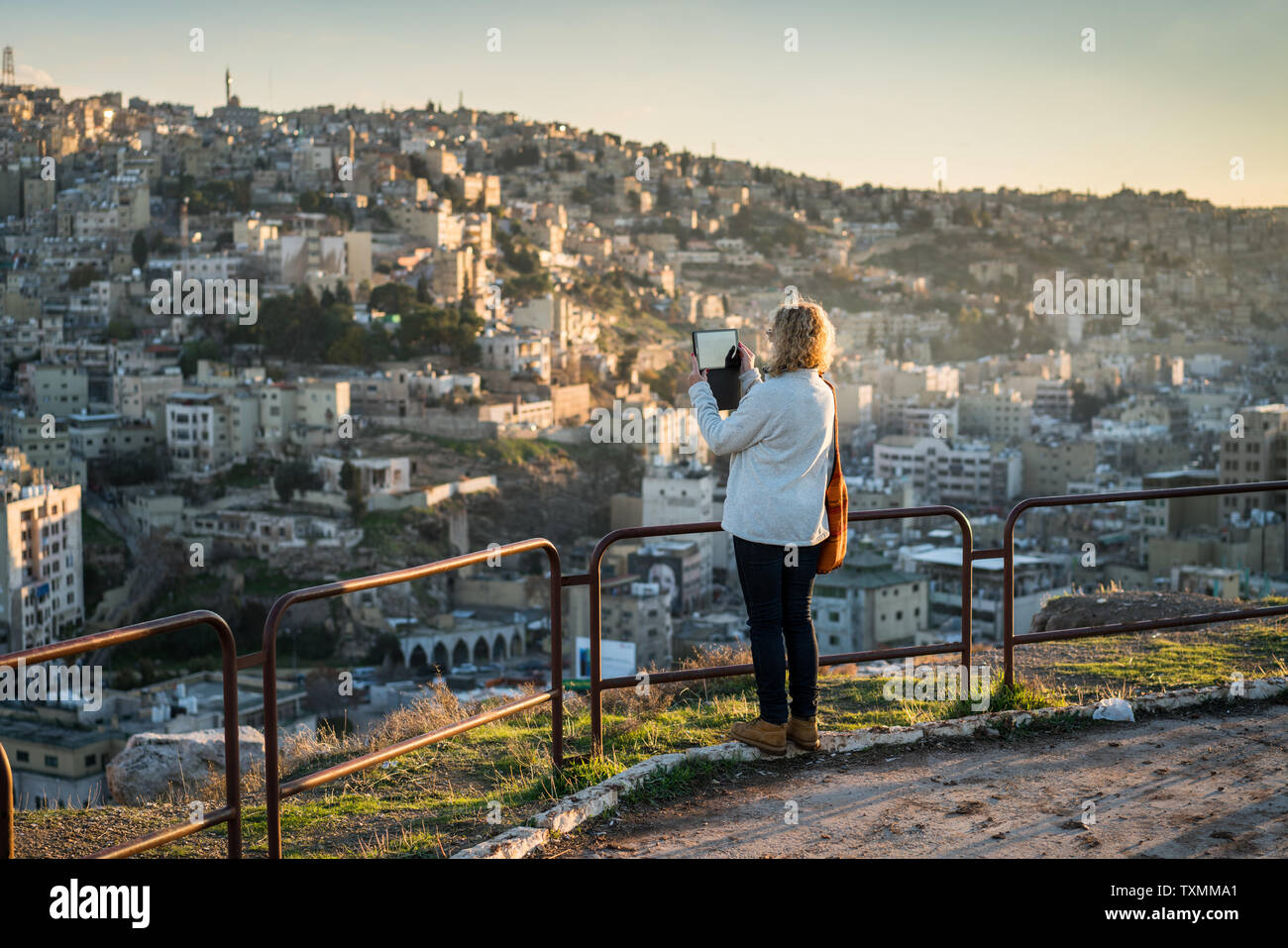 Aerial view of the Amman, Jordan Stock Photo - Alamy