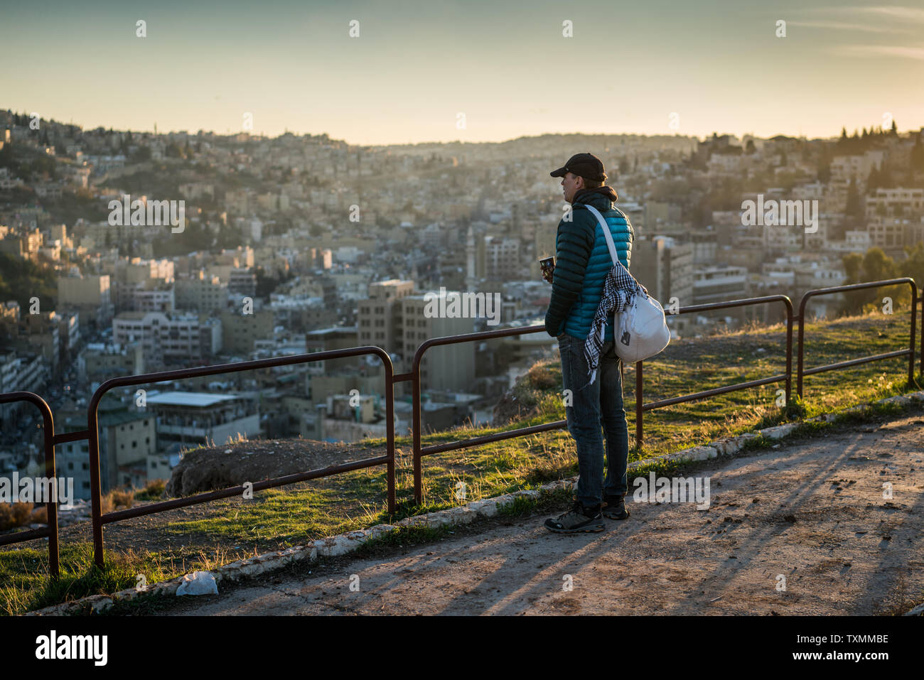 Aerial view of the Amman, Jordan Stock Photo - Alamy