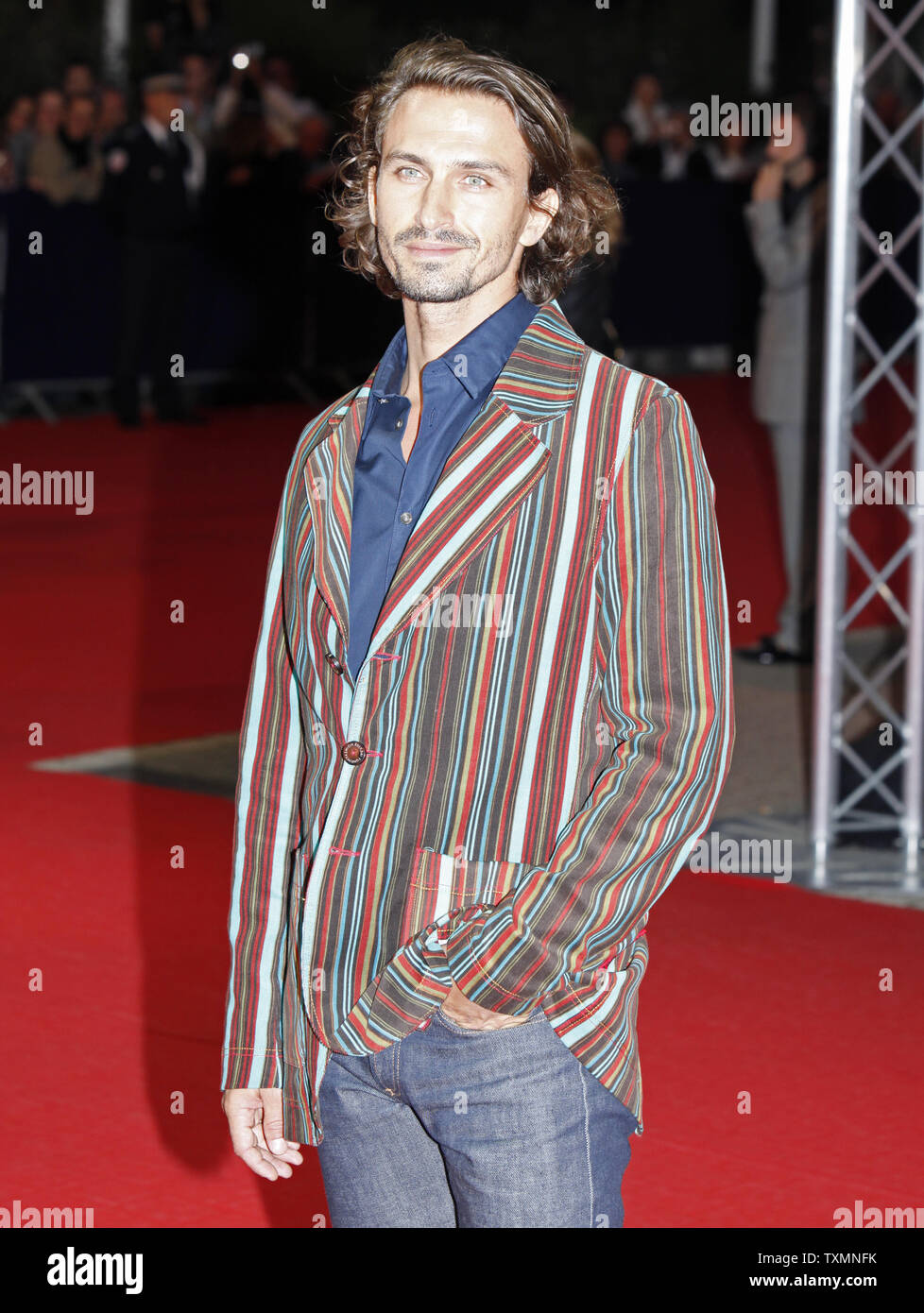 Writer Nicolas Fargues arrives on the red carpet before a screening of ...