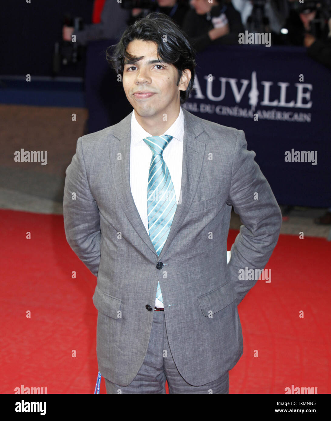 Actor Octavio Gomez Berrios arrives on the red carpet before a ...