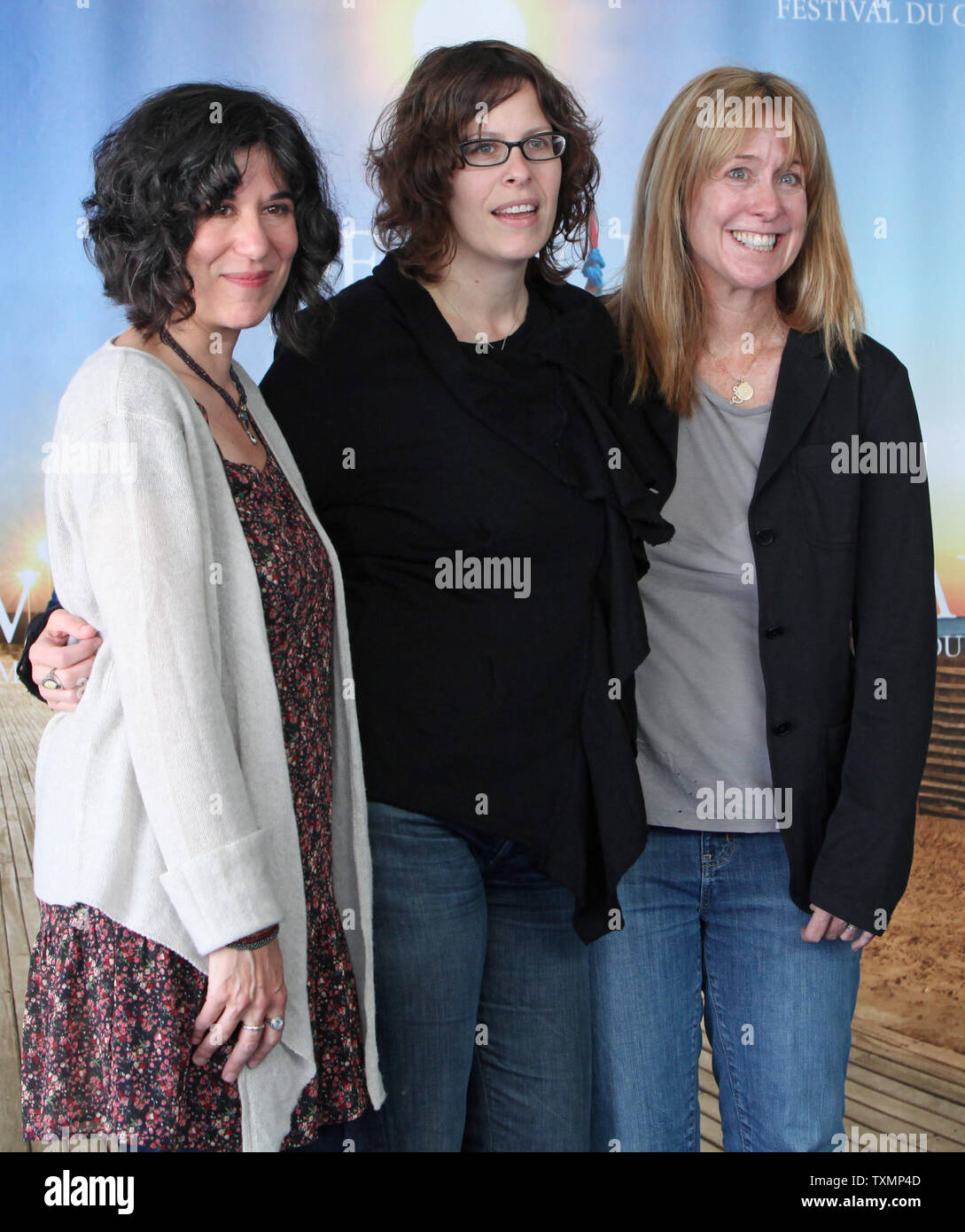 Debra Granik (L), Anne Rosellini (C) and Alix Madigan arrive at a ...