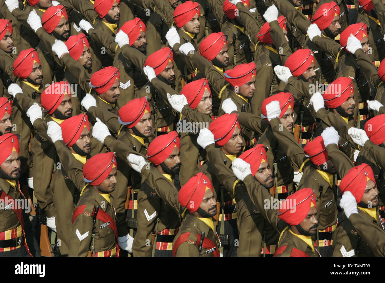Indian security forces parade hi-res stock photography and images - Alamy