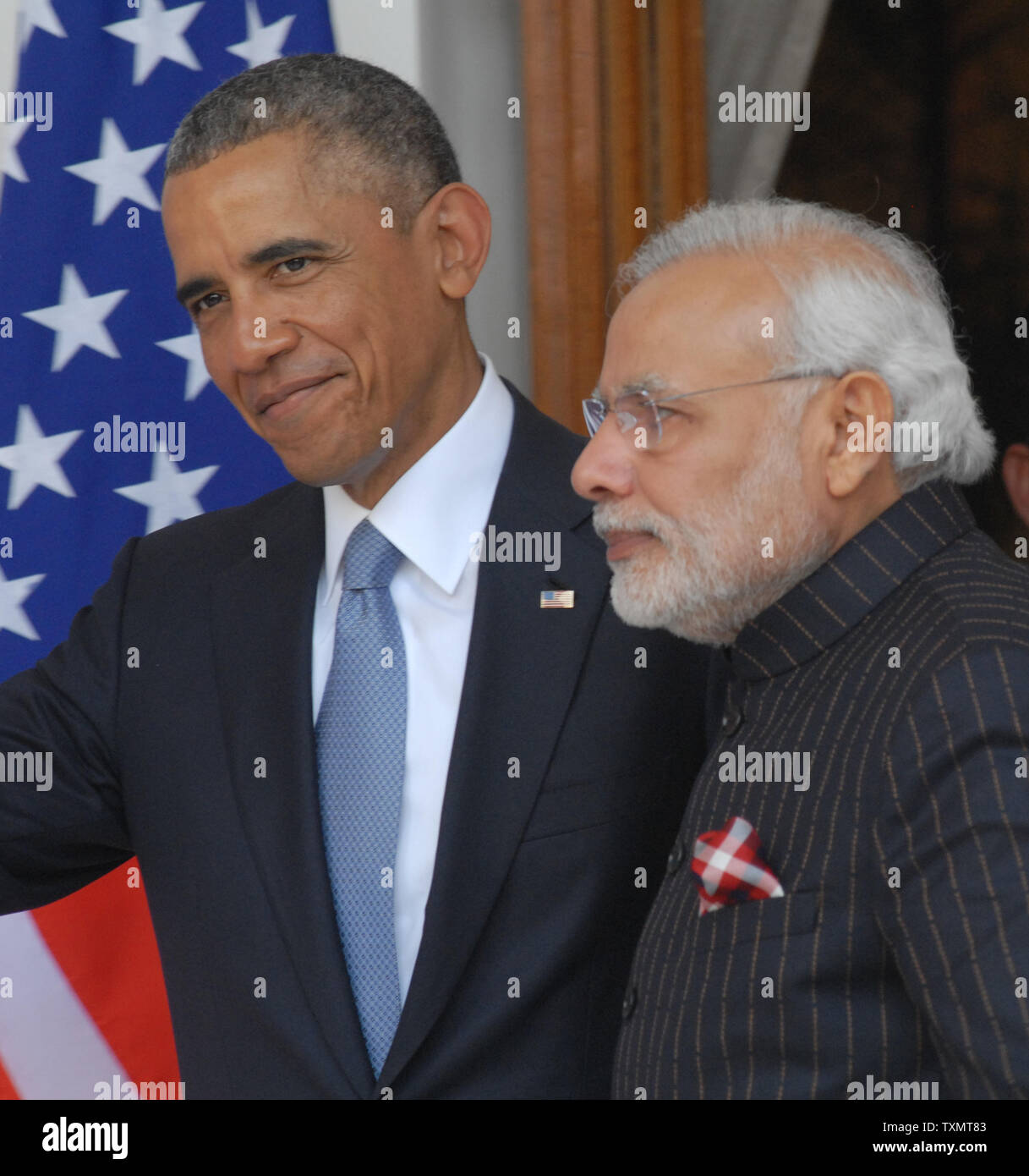 Prime Minister Shri Narendra Modi and US President Barack Obama face ...