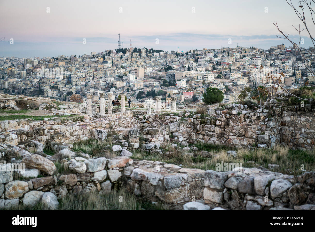 Aerial view of the Amman, Jordan Stock Photo - Alamy