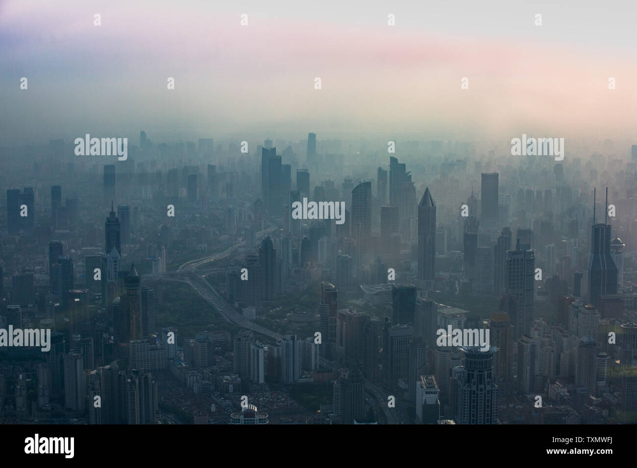 Shanghai City Scenery Stock Photo - Alamy