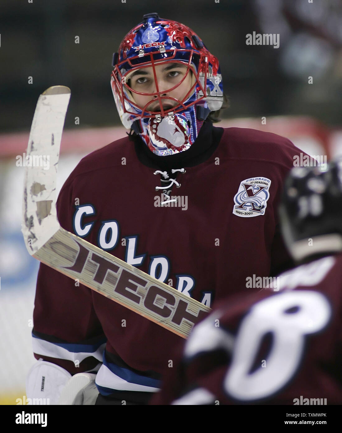 Colorado Avalanche goalie Jose Theodore made his first official ...