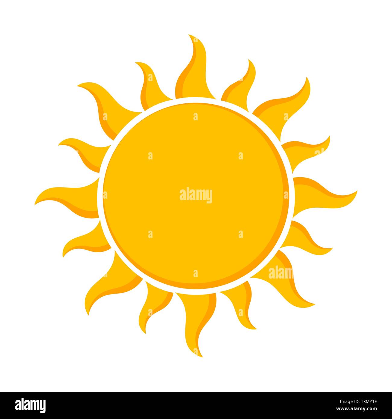 Sun - flat design icon. Vector illustration Stock Vector Image & Art ...