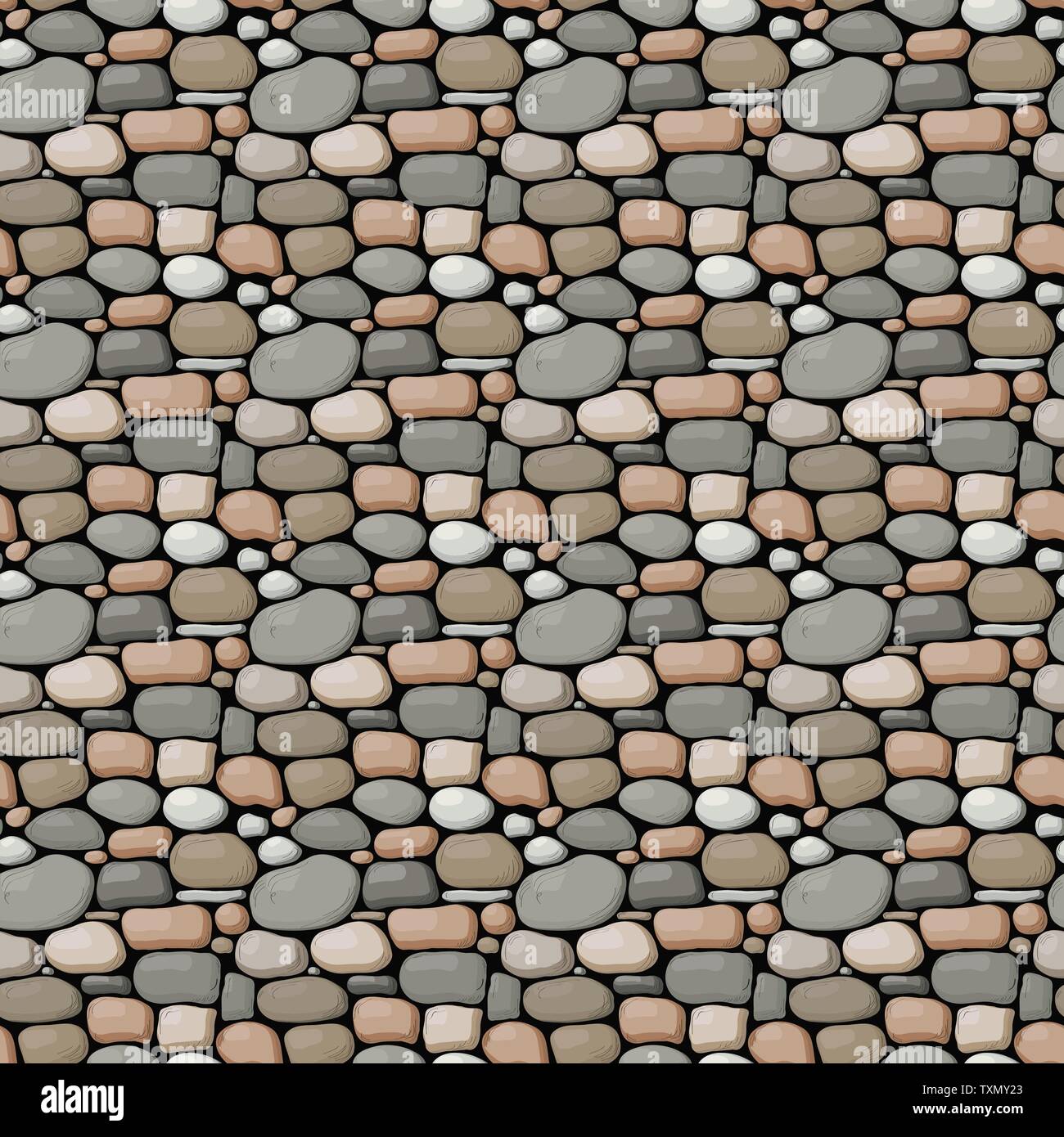 Cobblestone vector vectors hi-res stock photography and images - Alamy
