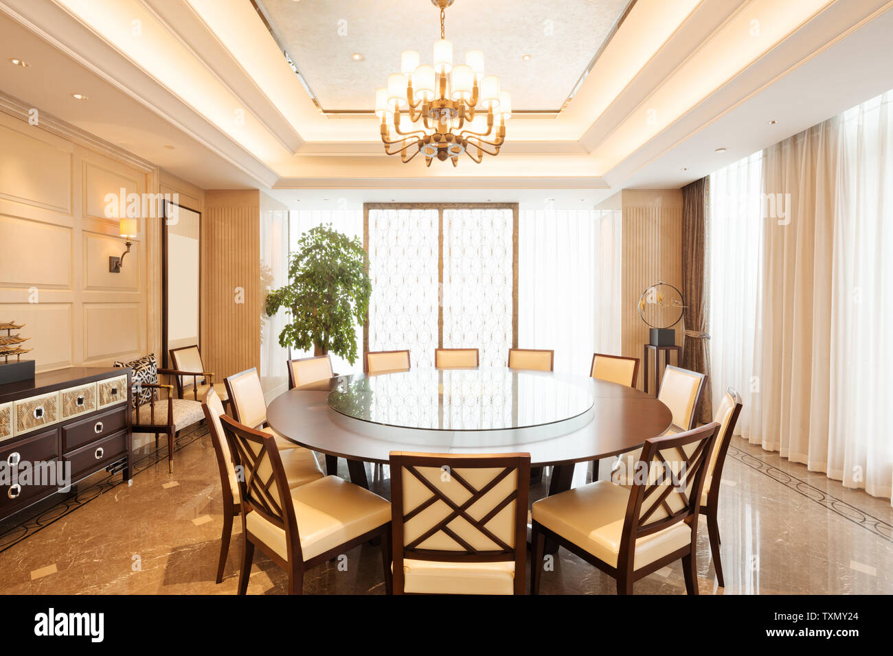 Interior of modern dining rooms Stock Photo - Alamy