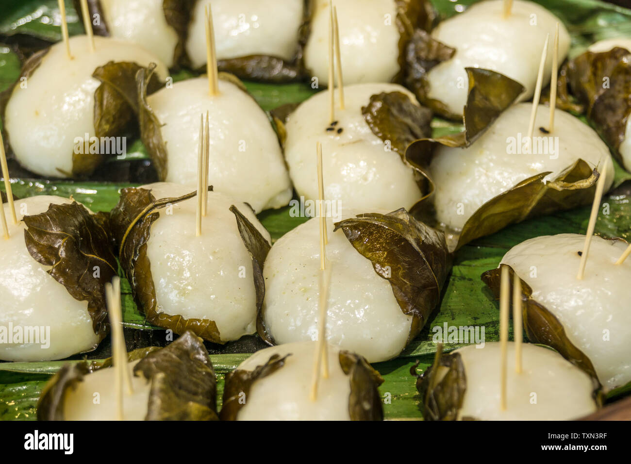 Close-up of glutinous rice group snacks in Chengdu, Sichuan Stock Photo ...