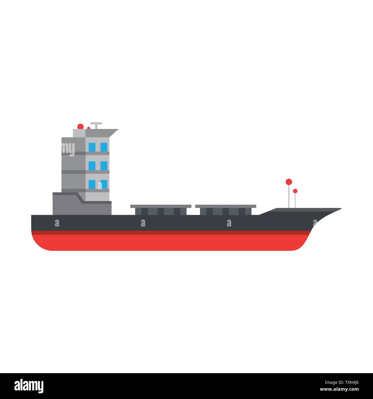 Empty freighter ship boat isolated symbol Stock Vector Image & Art - Alamy