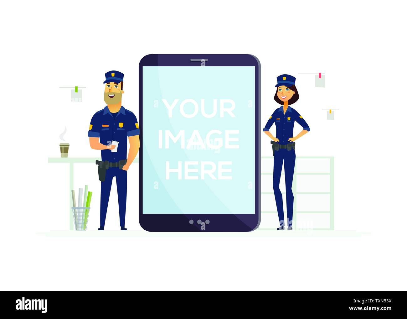 Police Officers Uniform Cut Out Stock Images & Pictures - Alamy