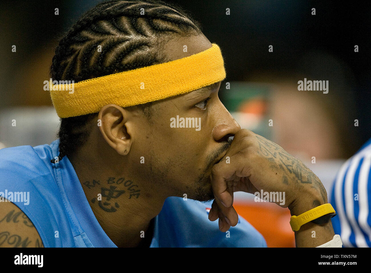 Allen Iverson Neck Tattoos