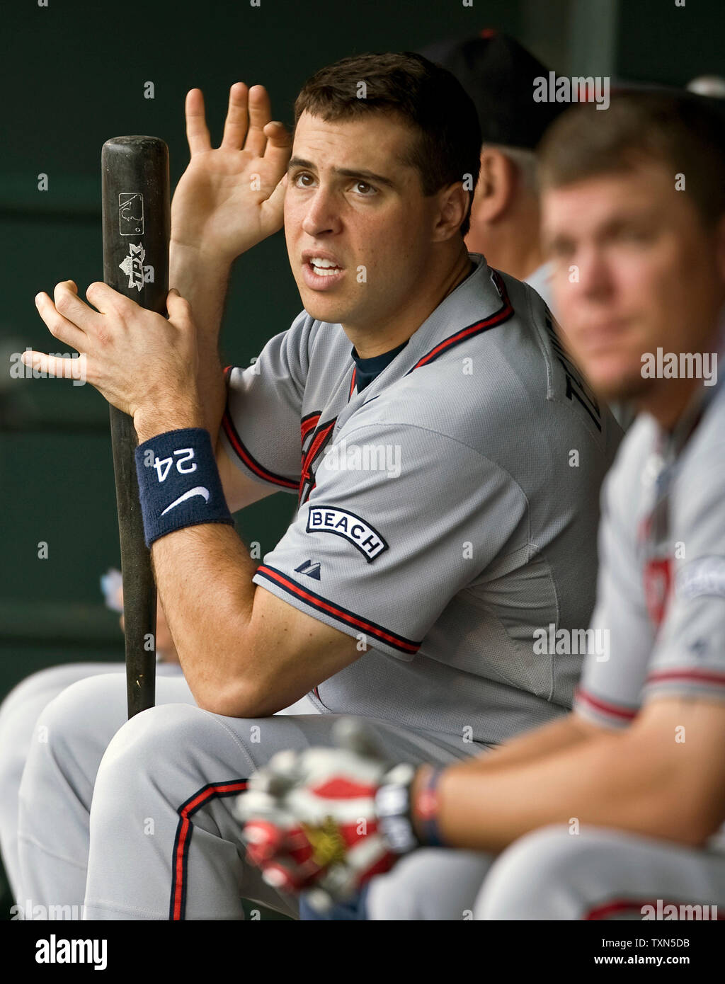 Chipper jones mark teixeira hi-res stock photography and images - Alamy